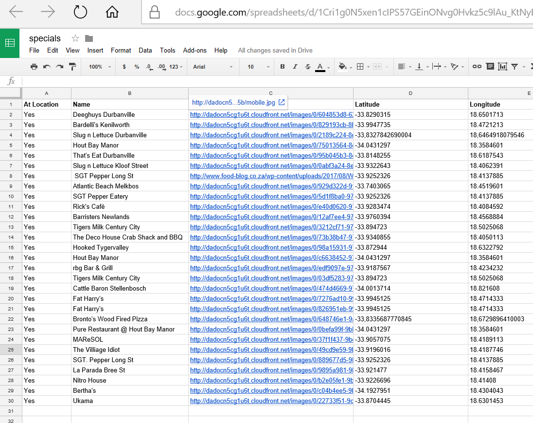 Google Sheet As API App Development Cape Town